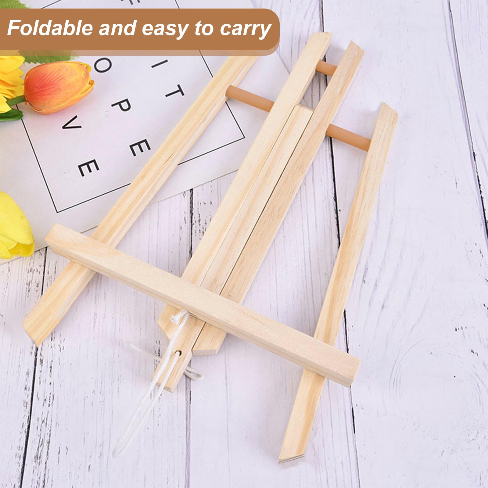Omevett 4 Pack Mini Easel Stand for Painting Wooden Easel 30cm Table ...