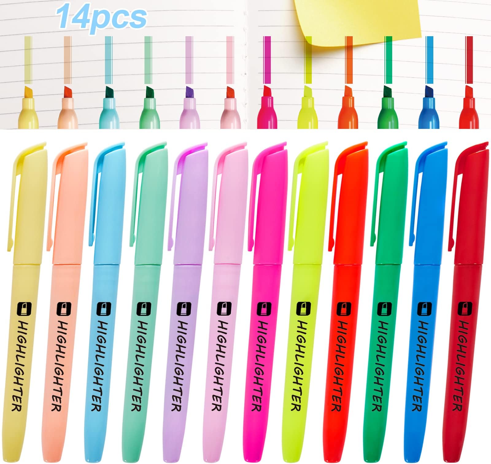 Amazon.com : Staples Hype! Pen-Style Highlighters, Yellow, 6/Pack ...