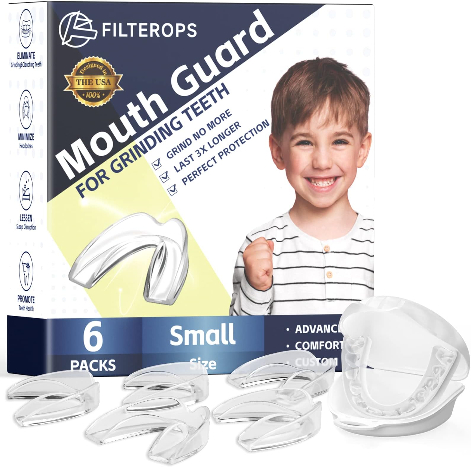 Amazon.com: Kids Mouth Guard for Grinding Teeth,Pack of 6, Comfortable ...