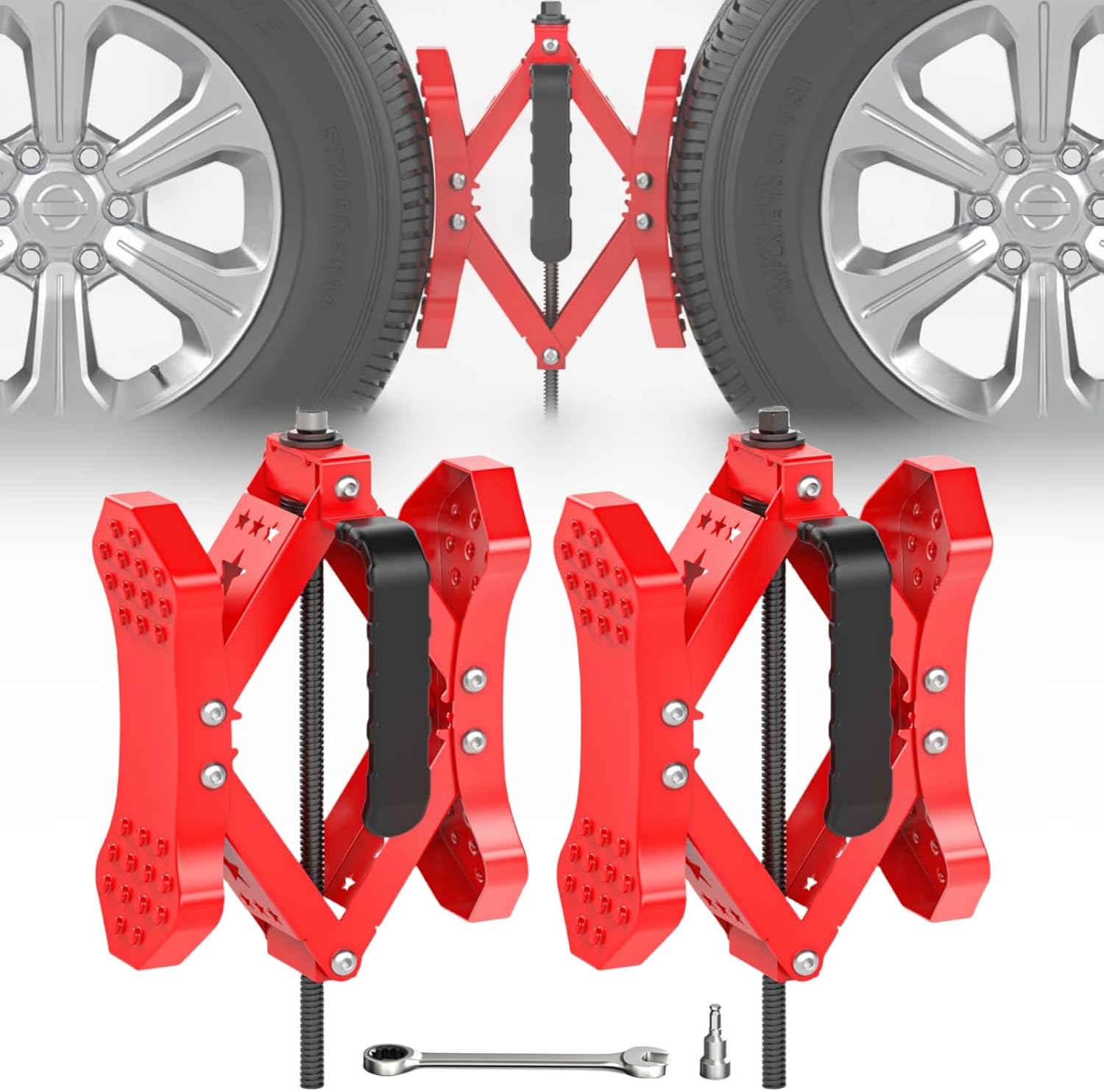Amazon.com: Sulythw X-Shaped Wheel Chocks for Travel Trailer【Allow ...