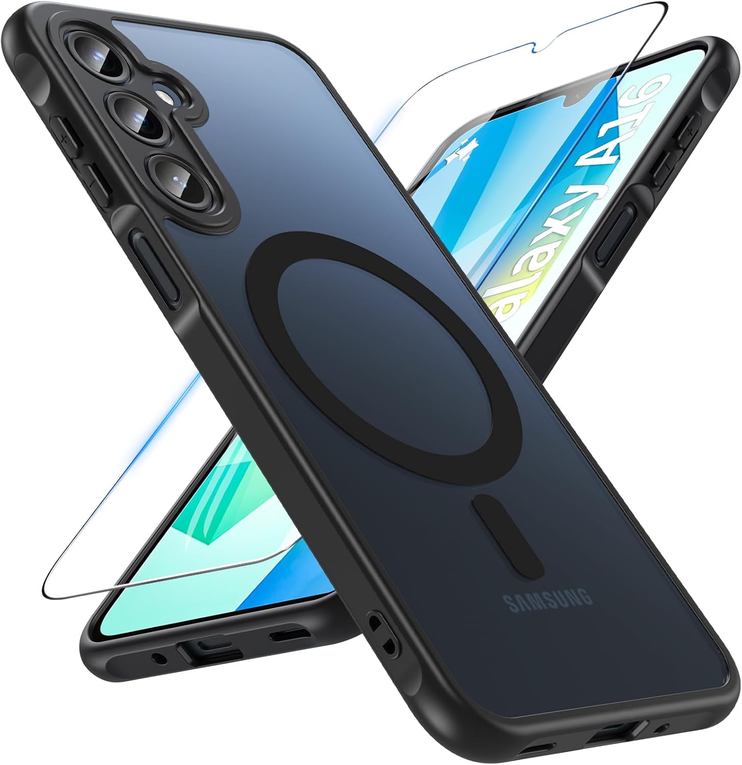 Amazon.com: OWKEY Galaxy A16 5G Phone Case, Magnetic Samsung Galaxy A16 ...