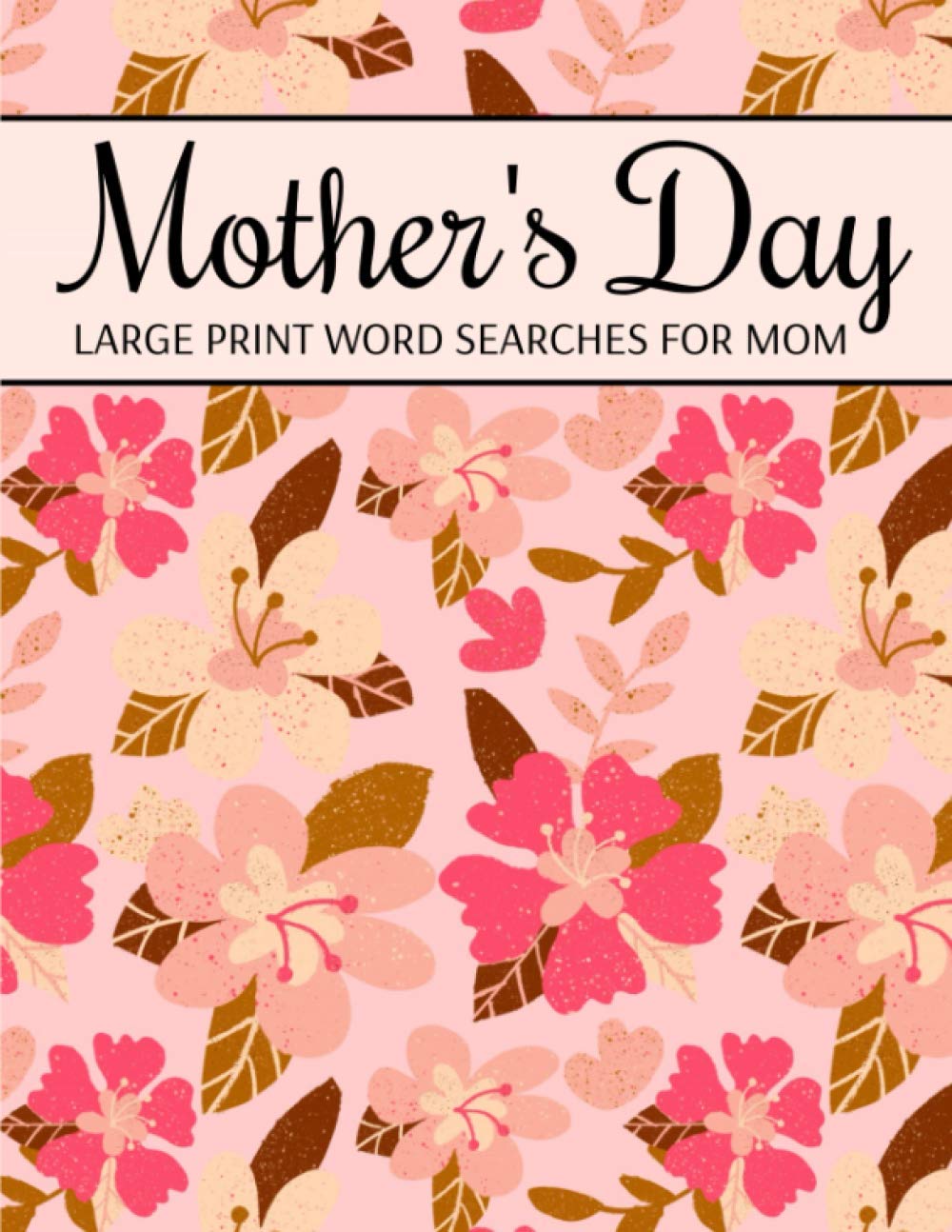 Mother's Day Large Print Word Searches For Mom: Word Search For Women ...