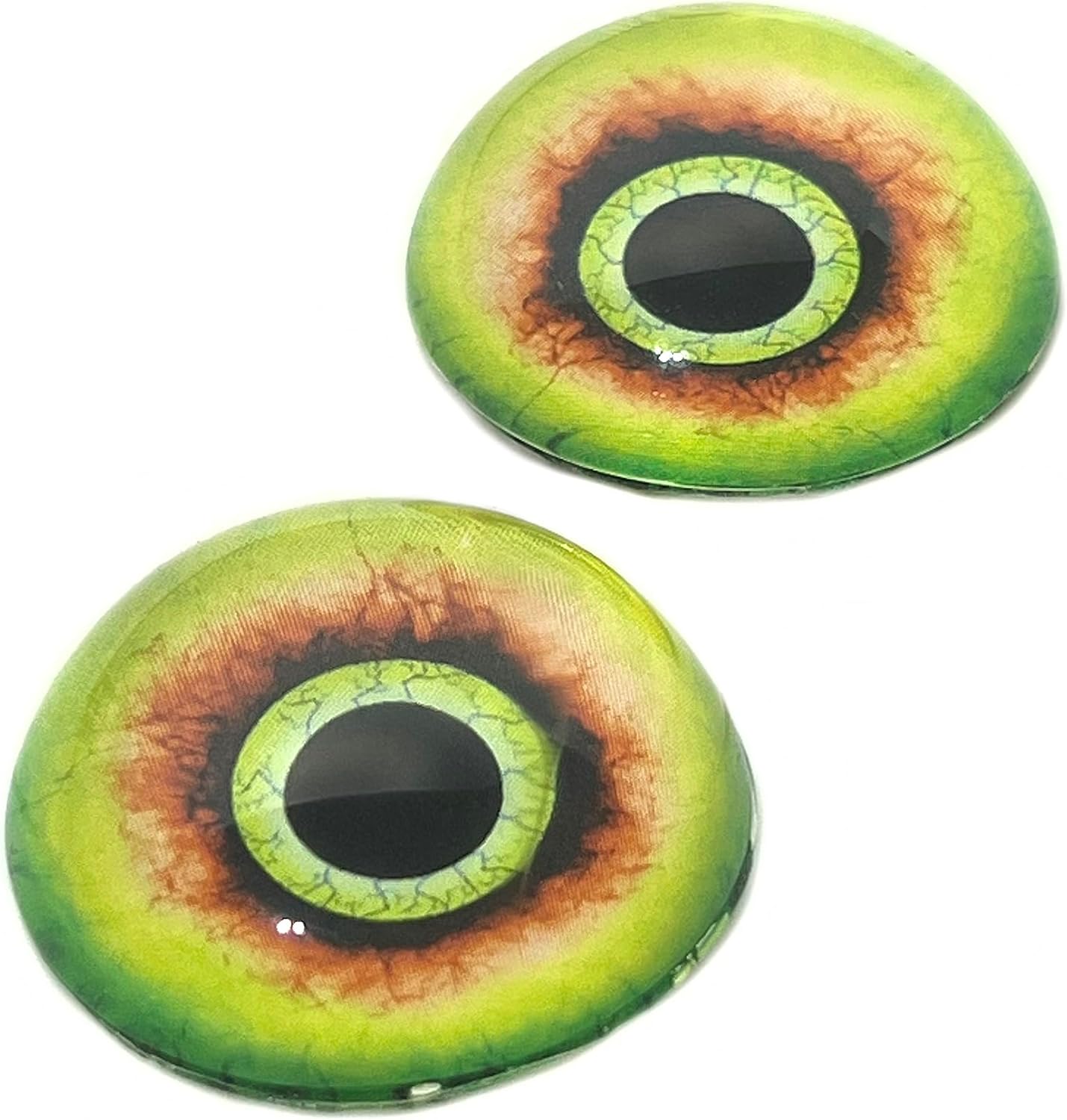 Amazon.com: High Dome Green Monster Glass Eyes | Scary Zombie ...