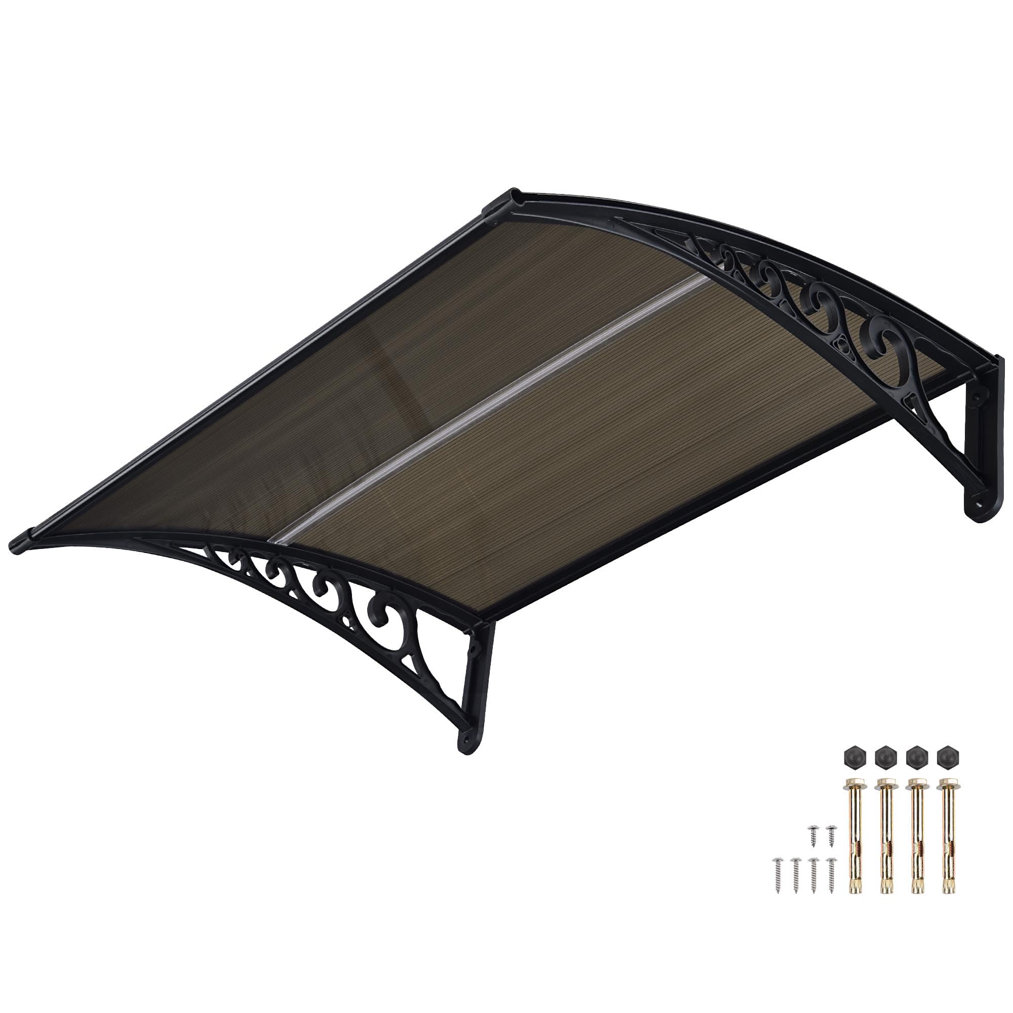 Amazon.com : Yescom 39"X29" Window Awning Door Canopy Rain Cover UV ...