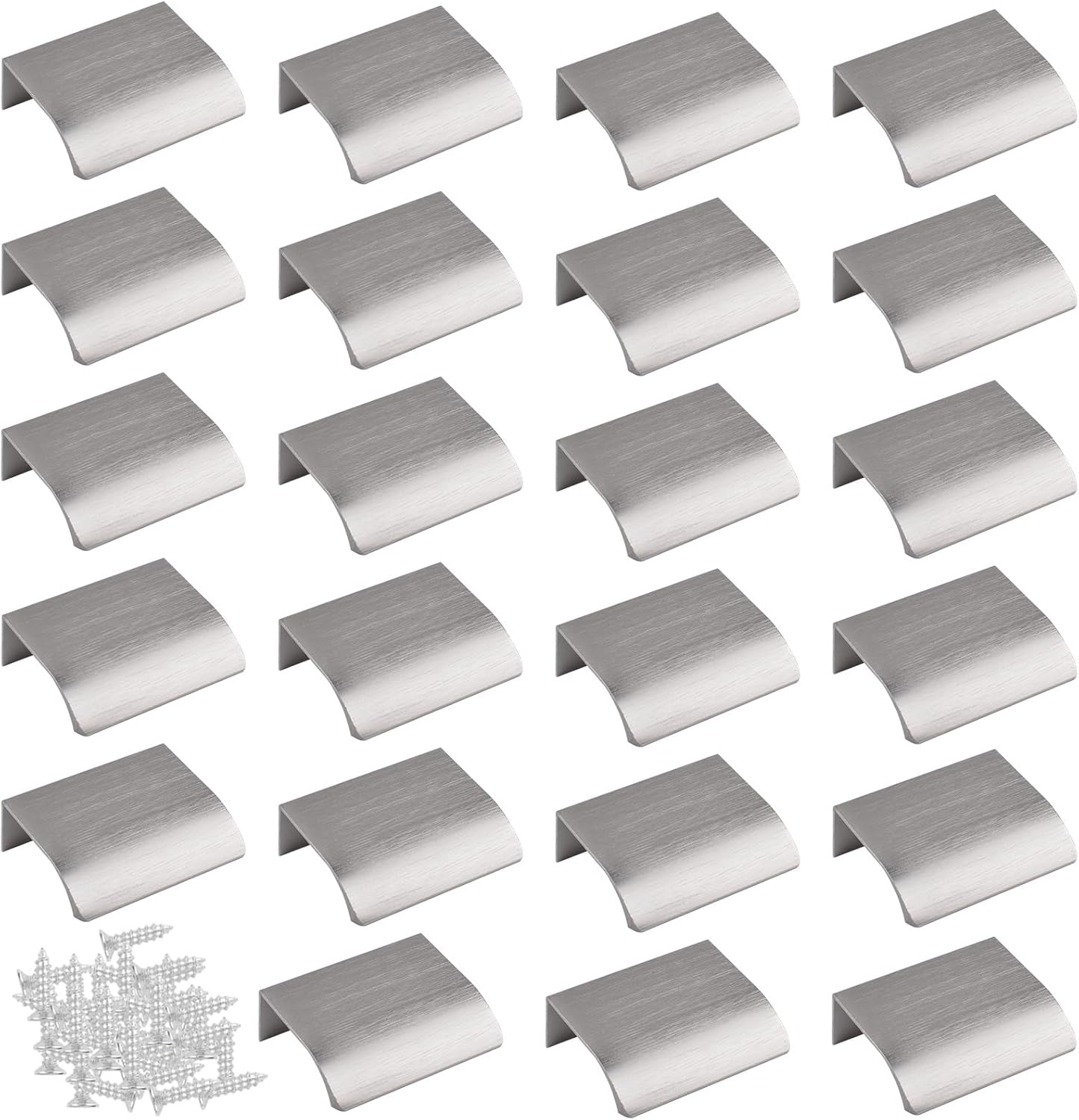 MOROBOR Finger Edge Pull, 40pcs Concealed Handle Modern Style Drawer ...