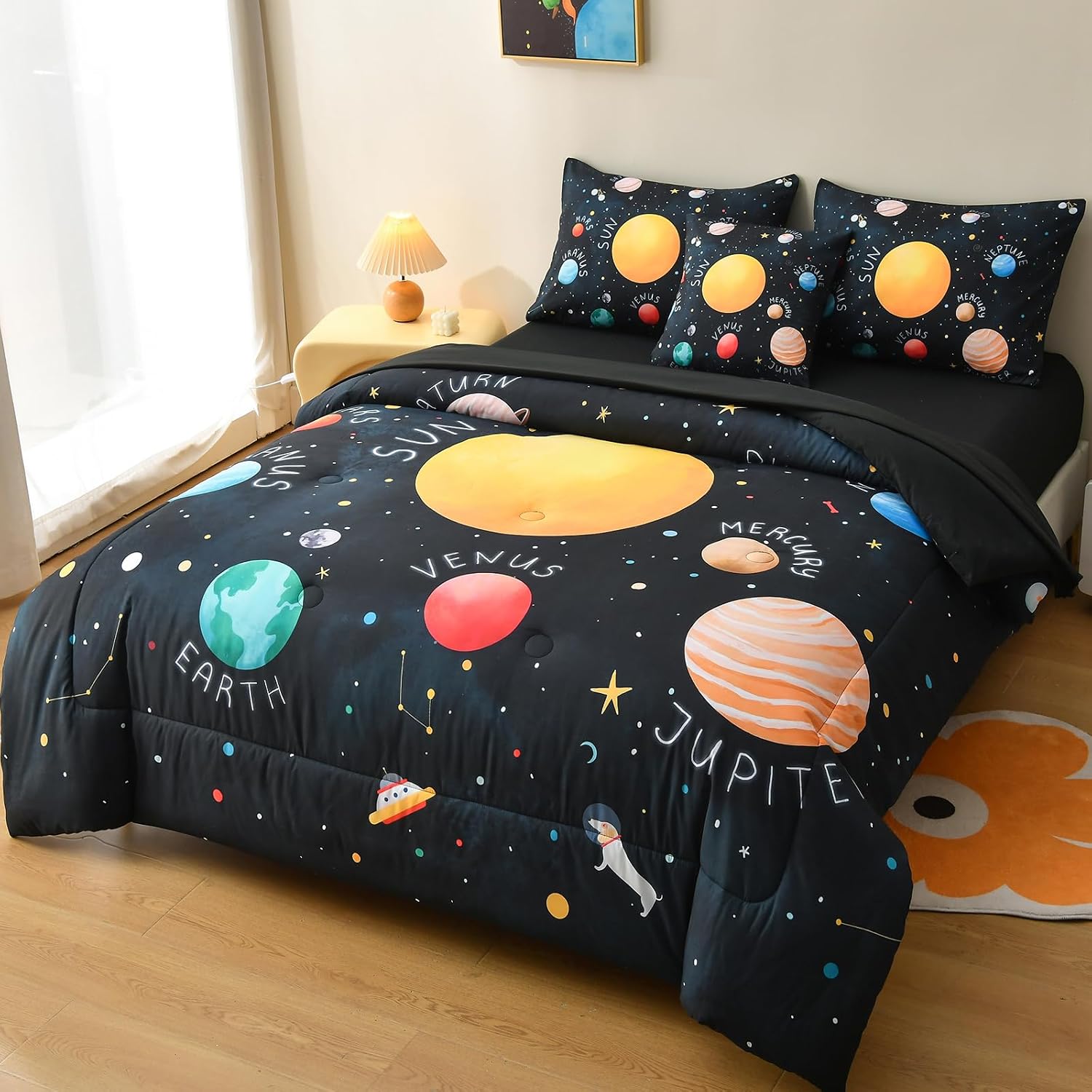 Full Size Comforter Sets with Sheets for Boys Kids Bedroom Set Solar ...