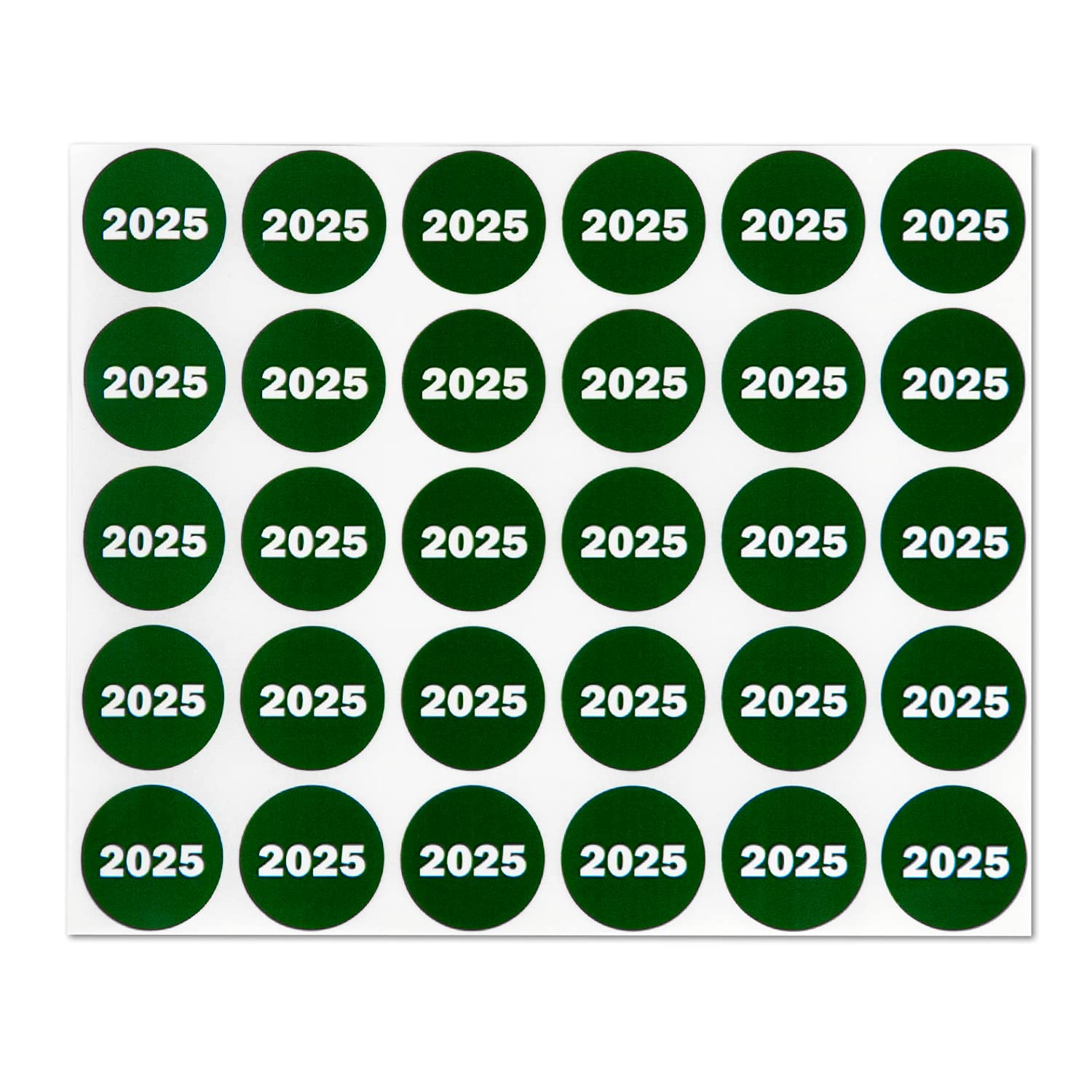 0 75 Inch Round 2025 Year Labels Green 300 Labels | Desertcart INDIA