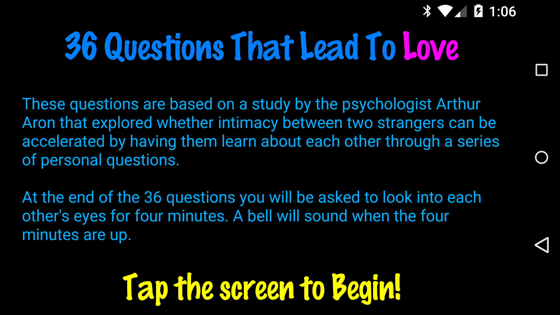 36 Questions That Lead To Love - App on Amazon Appstore