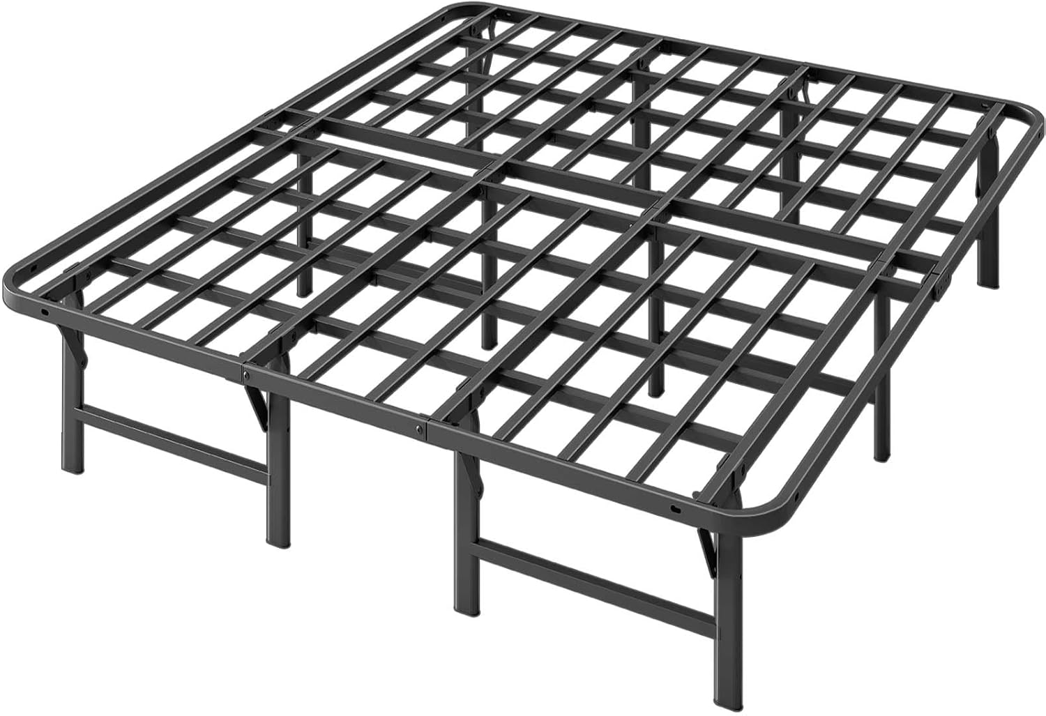 Amazon.com: Uliesc Premium King Size Foldable Bed Frame, Heavy Duty ...