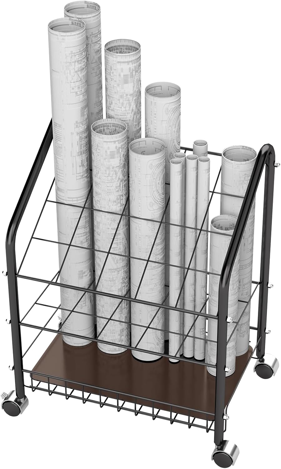 Amazon.com: 20 Slots Blueprint Holder, Double Layer Blueprint Storage ...