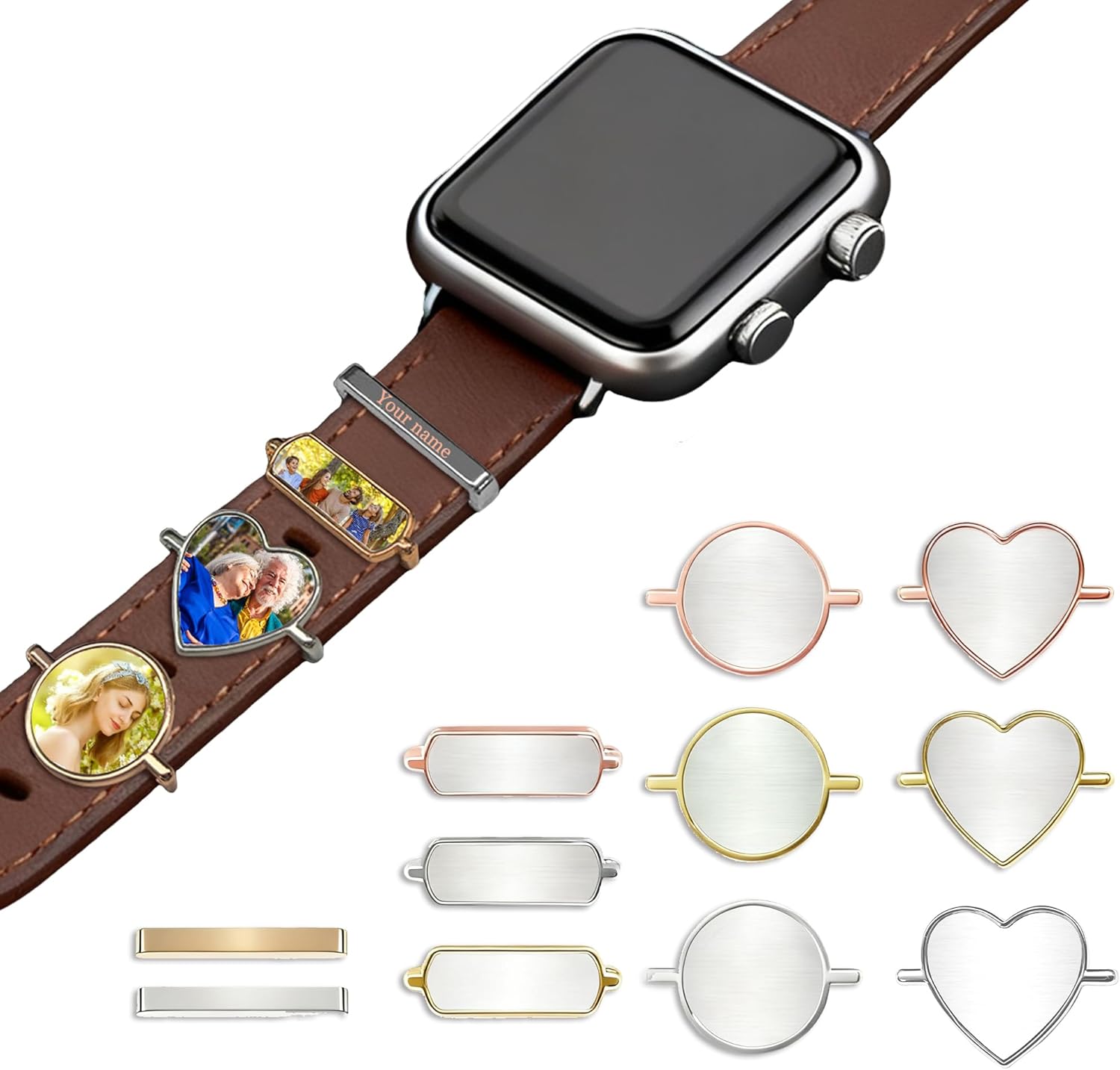Amazon.com: Bretonft Custom Watch Band Charm Personalized Watch Photo ...