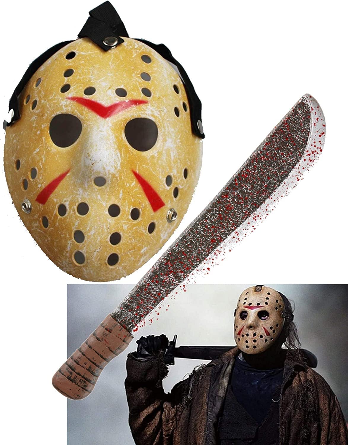 Mega_Jumble Jason Mask Halloween Killer Hockey Mask Jason vs Freddy ...