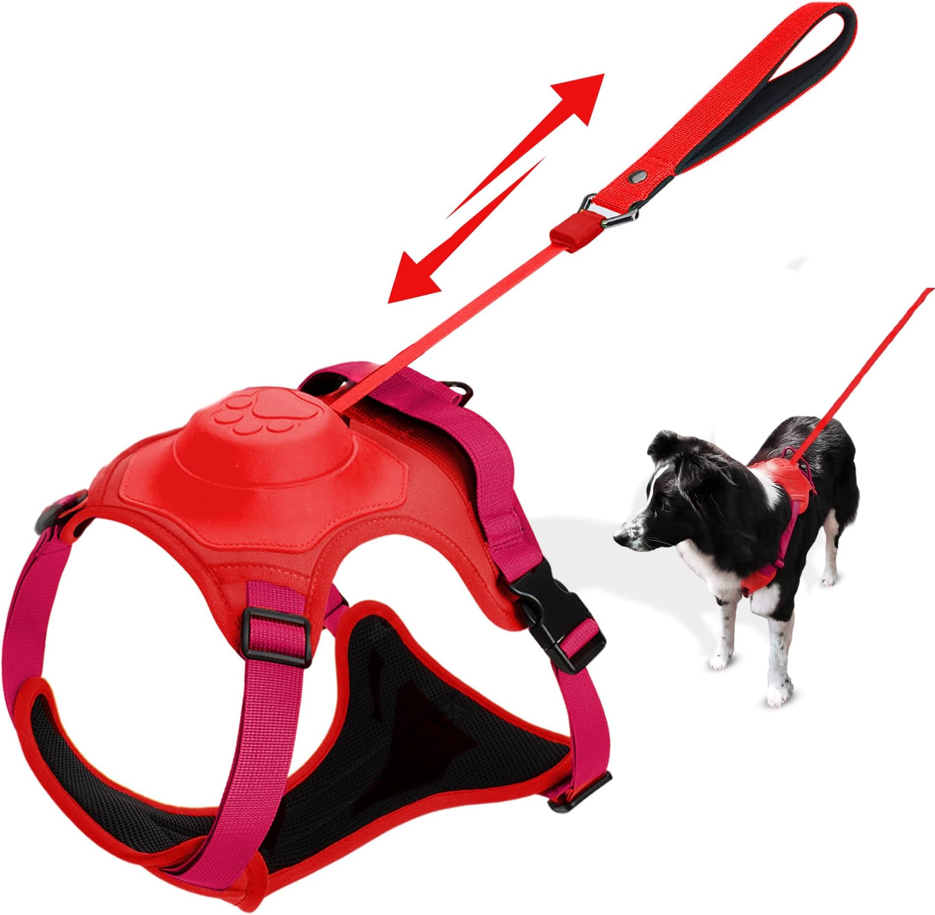 Amazon.com : VIWIK No Pull Dog Harness for Large Dogs, 2 in 1 ...