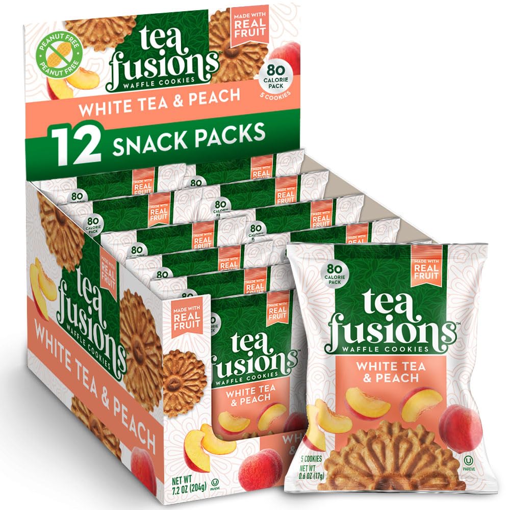 Amazon.com: Reko Tea Fusions Waffle Cookies, White Tea & Peach ...