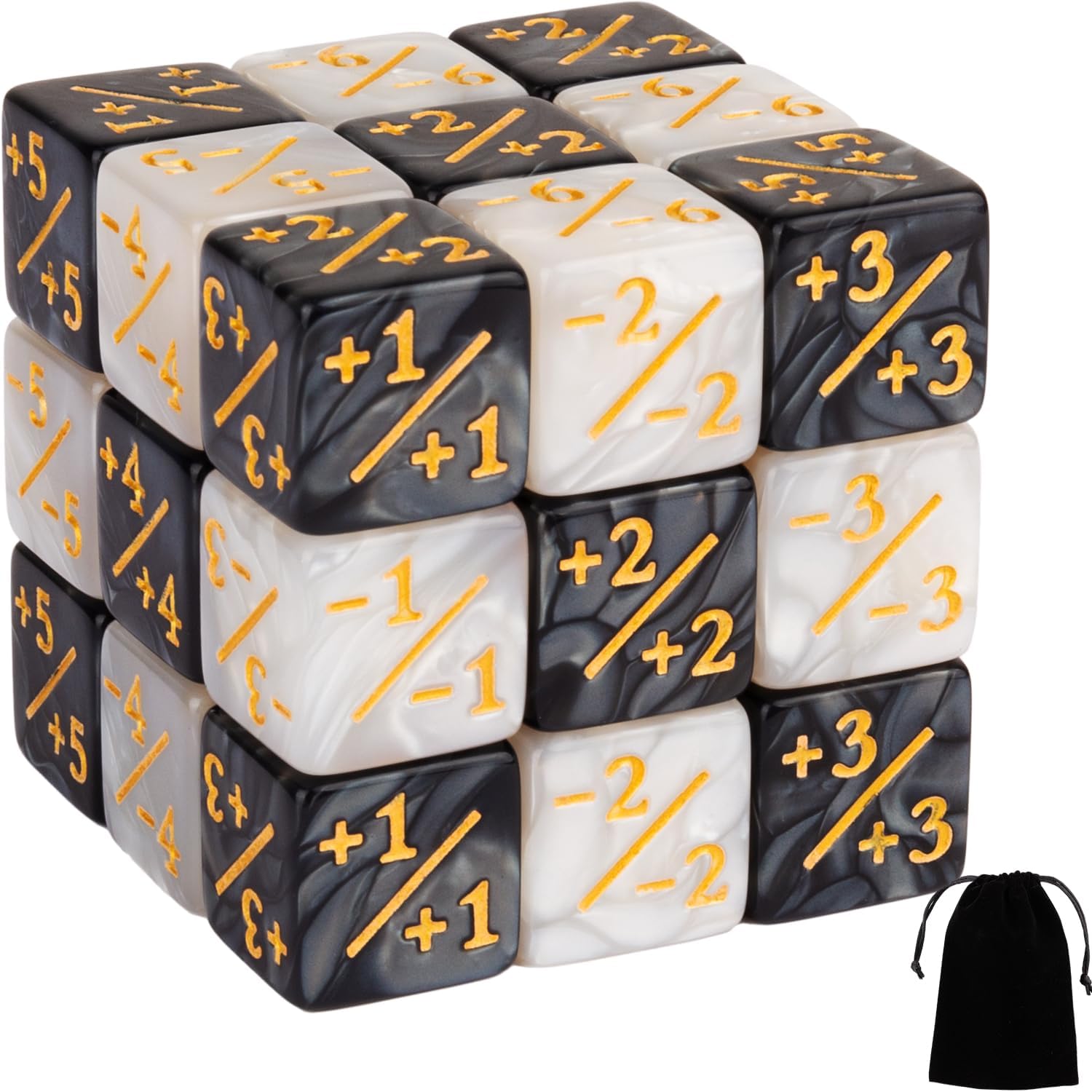 Amazon.com: 24 Pieces MTG Counter Dice +1/+1 Life Tokens Plus One Counters Dice Set for MTG TCG ...
