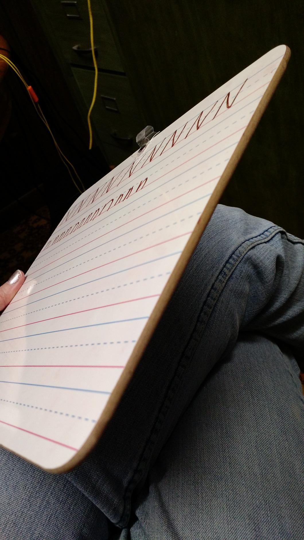 Amazon.com : Dry Erase Lapboard Learning Board Two Sided, Double Sided ...