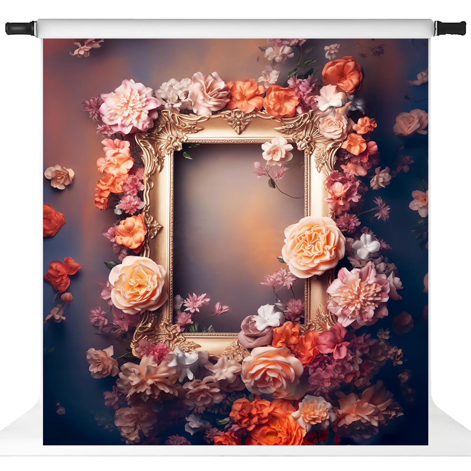 Amazon.com : Kate Fine Art Floral Photo Frame Backdrop Vintage Wall ...