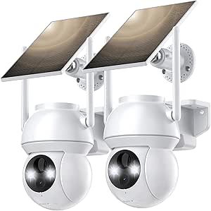 Amazon.com: TOVDOR Solar Security Cameras Wireless Outdoor, WiFi Camera ...