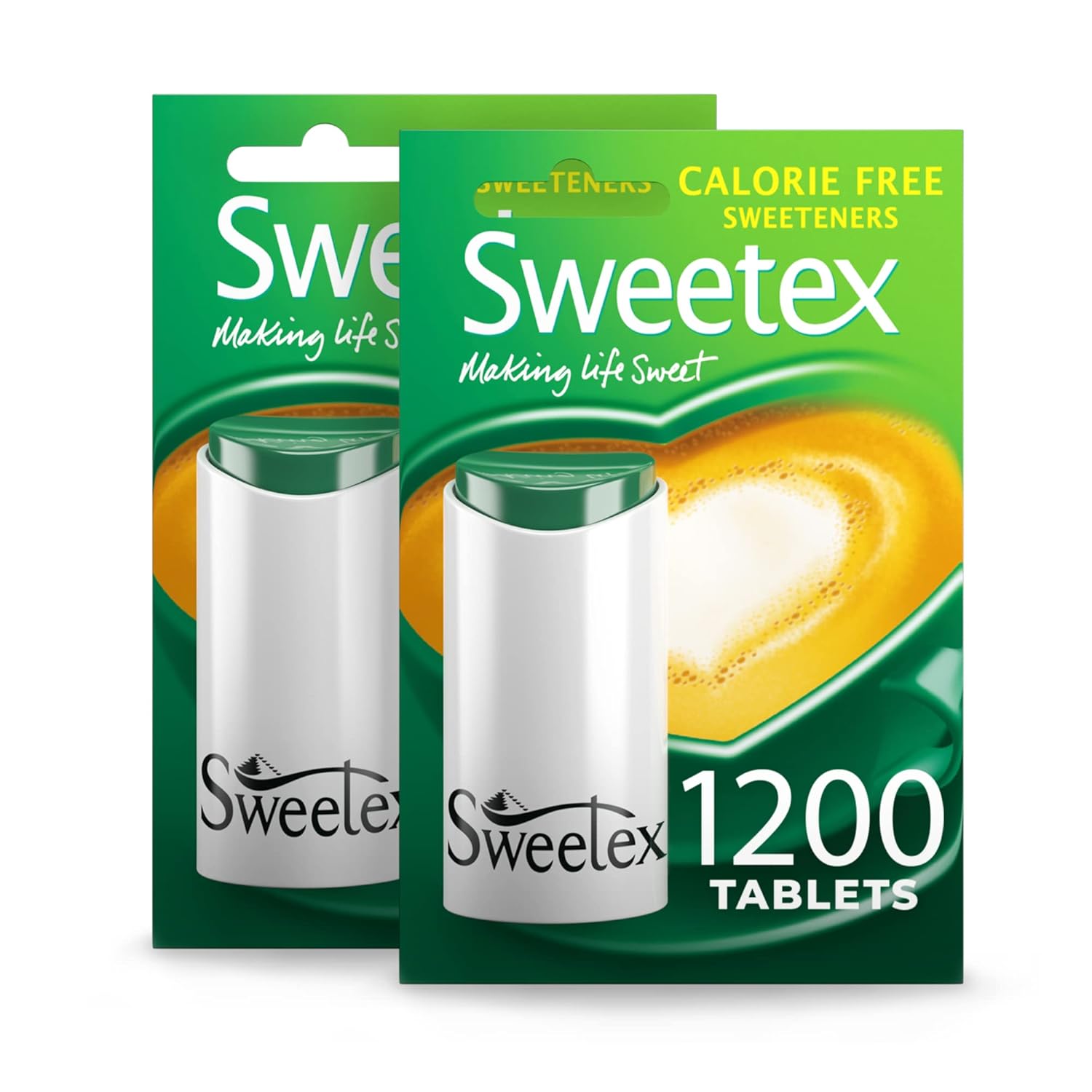 Amazon.com : Sweetex Calorie Free Sweeteners 1200 per pack - Pack of 2 ...