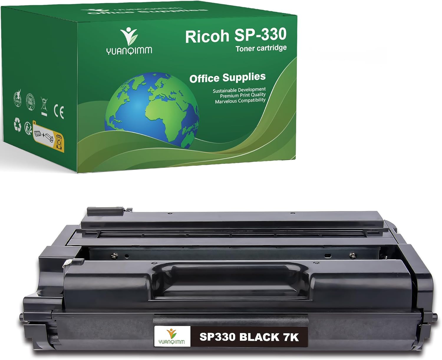 Amazon.com: YUANQIMM 408288 SP 330 Toner Cartridge 7000 Pages High ...