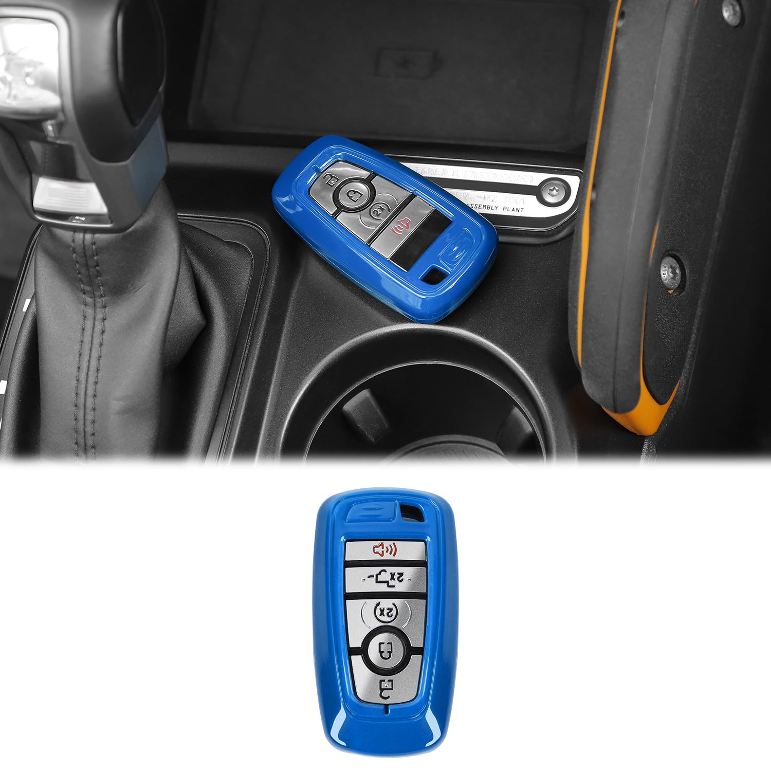 Amazon.com: Voodonala for Ford Bronco Key Fob Cover Case ABS Key ...