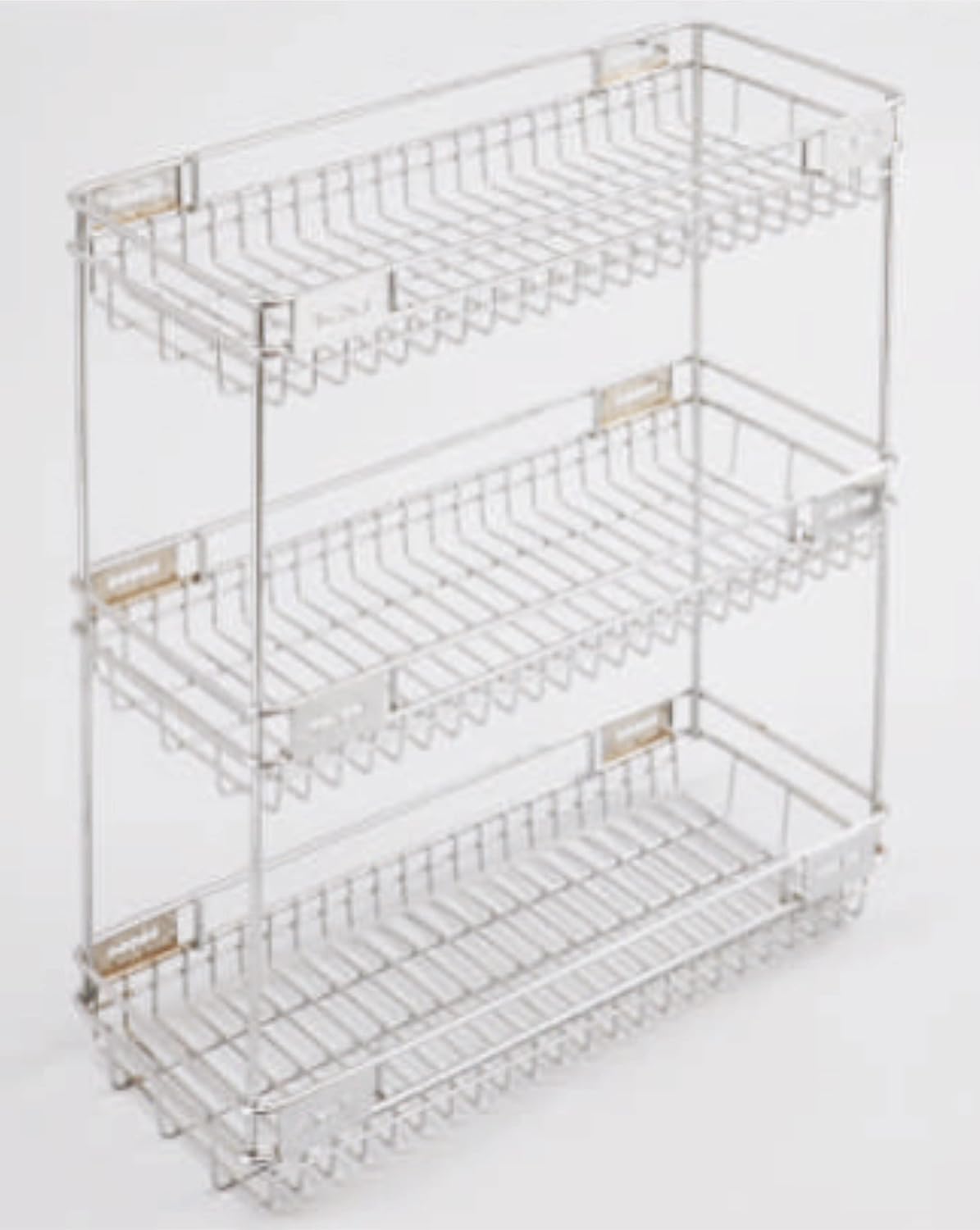 Rodio Sliding 3 Rack Cabinet Organizer, Bottle Holder and Spice Rack ...