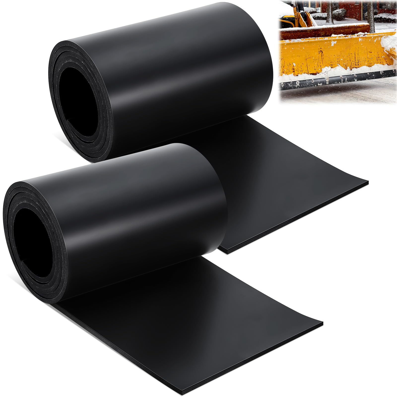 Amazon.com: Pangda 2 Rolls Universal Snow Plow Blade Flap 72 x 8 x 1/5 ...