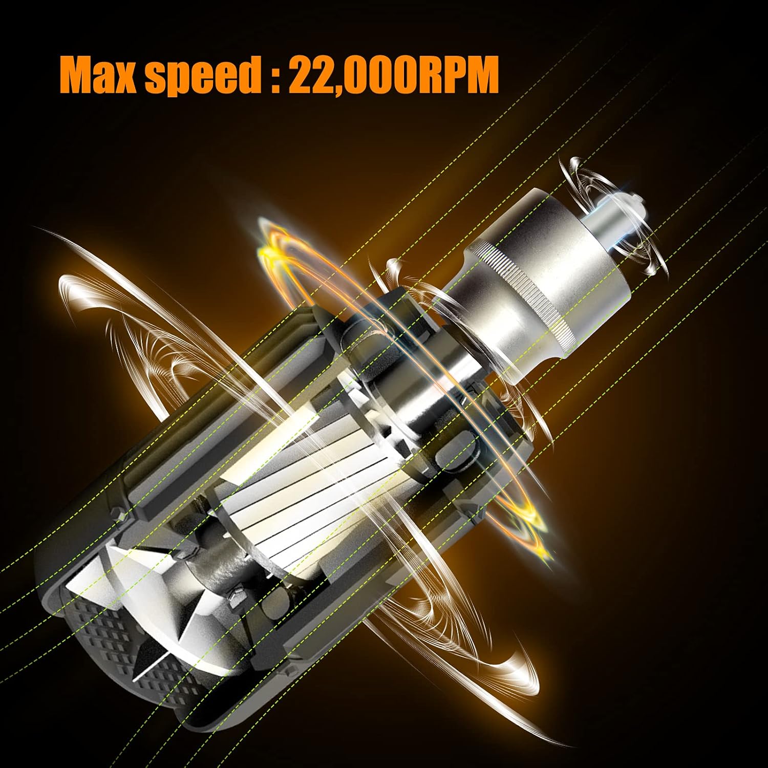 CXXDY Air Die Grinder 1/4 Inch, Pneumatic Die Grinder, Straight Air ...
