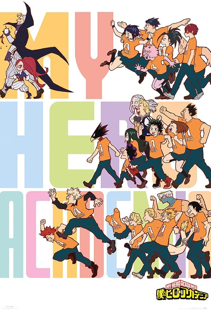 Amazon.com: My Hero Academia - TV Show Poster (Season 4 - Key Art ...