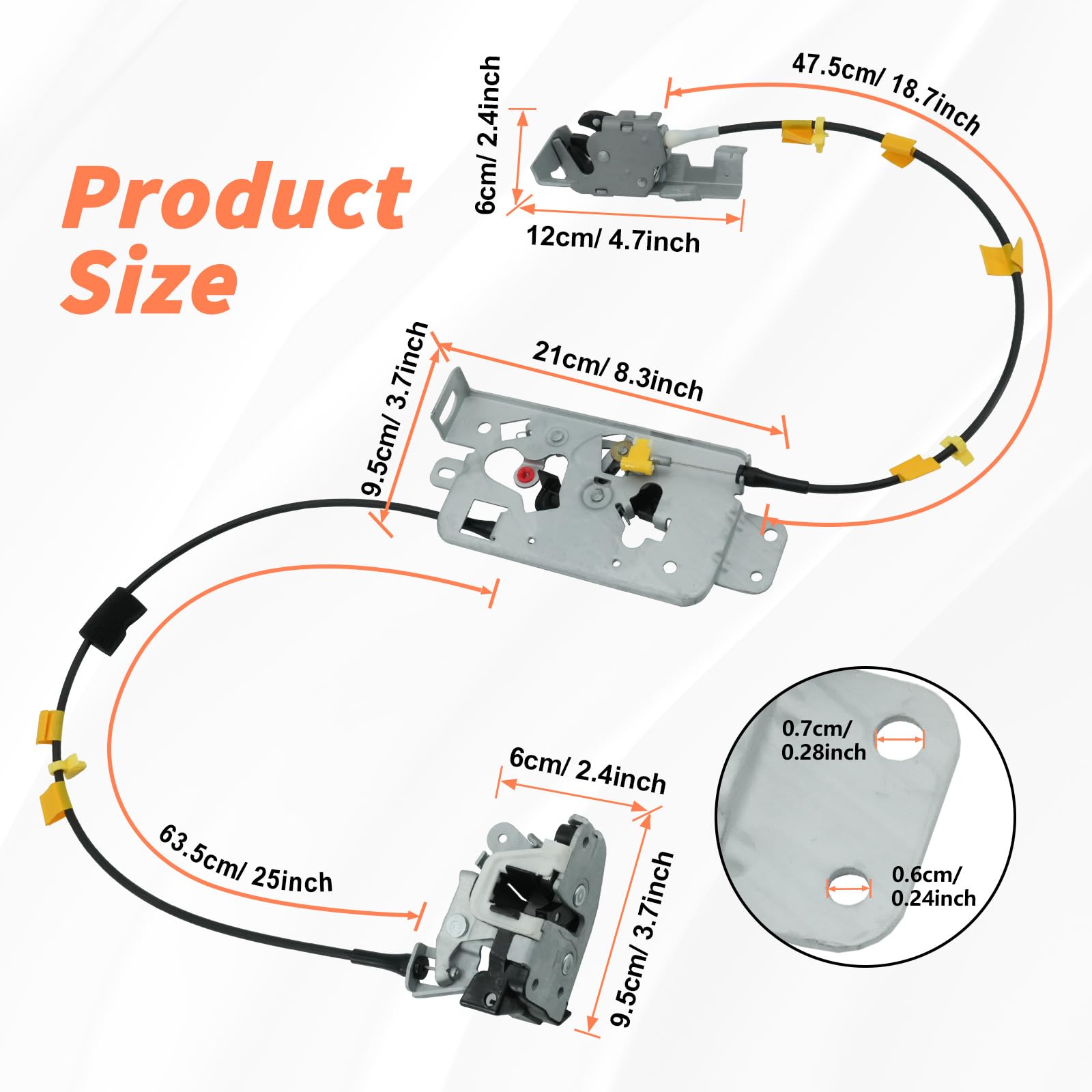 Snapklik.com : Blycorul Rear Door Latch Assembly, Right Passenger Side ...