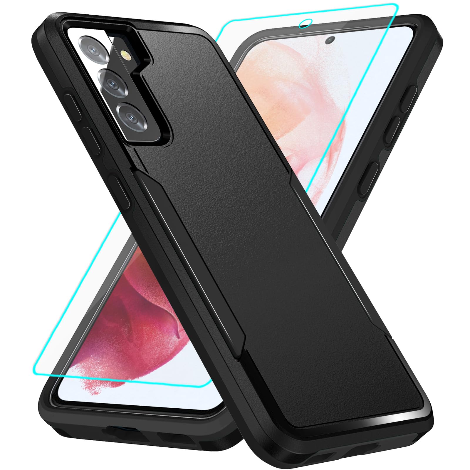 Amazon.com: for Galaxy S21 Case with Screen Protection: Heavy Duty ...