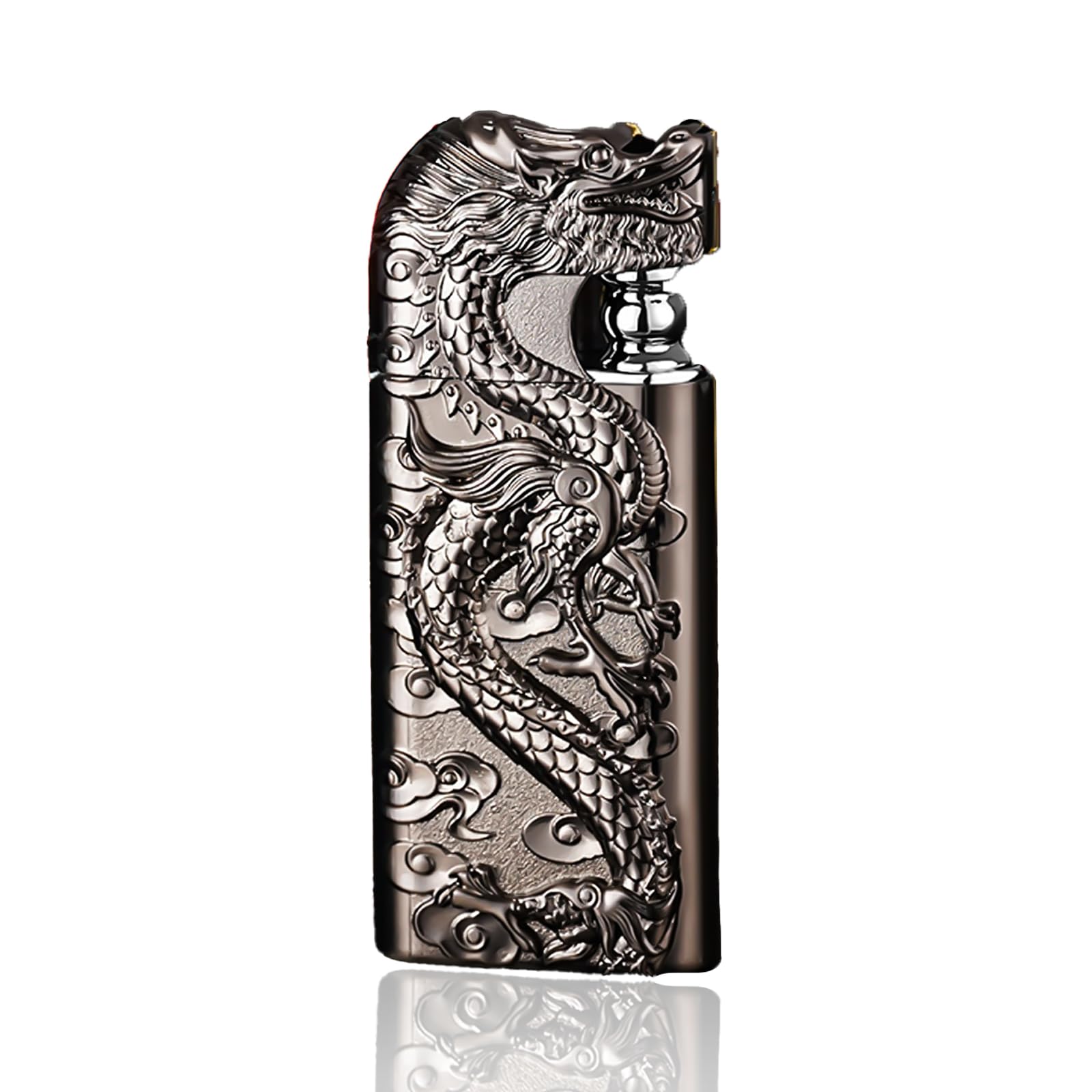 Amazon.com: WJMTXAZH Carving Dragon Antique Lighter, Cool Vintage Metal ...