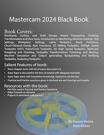Mastercam 2024 Black Book: Verma, Gaurav: 9781774591109: Amazon.com: Books