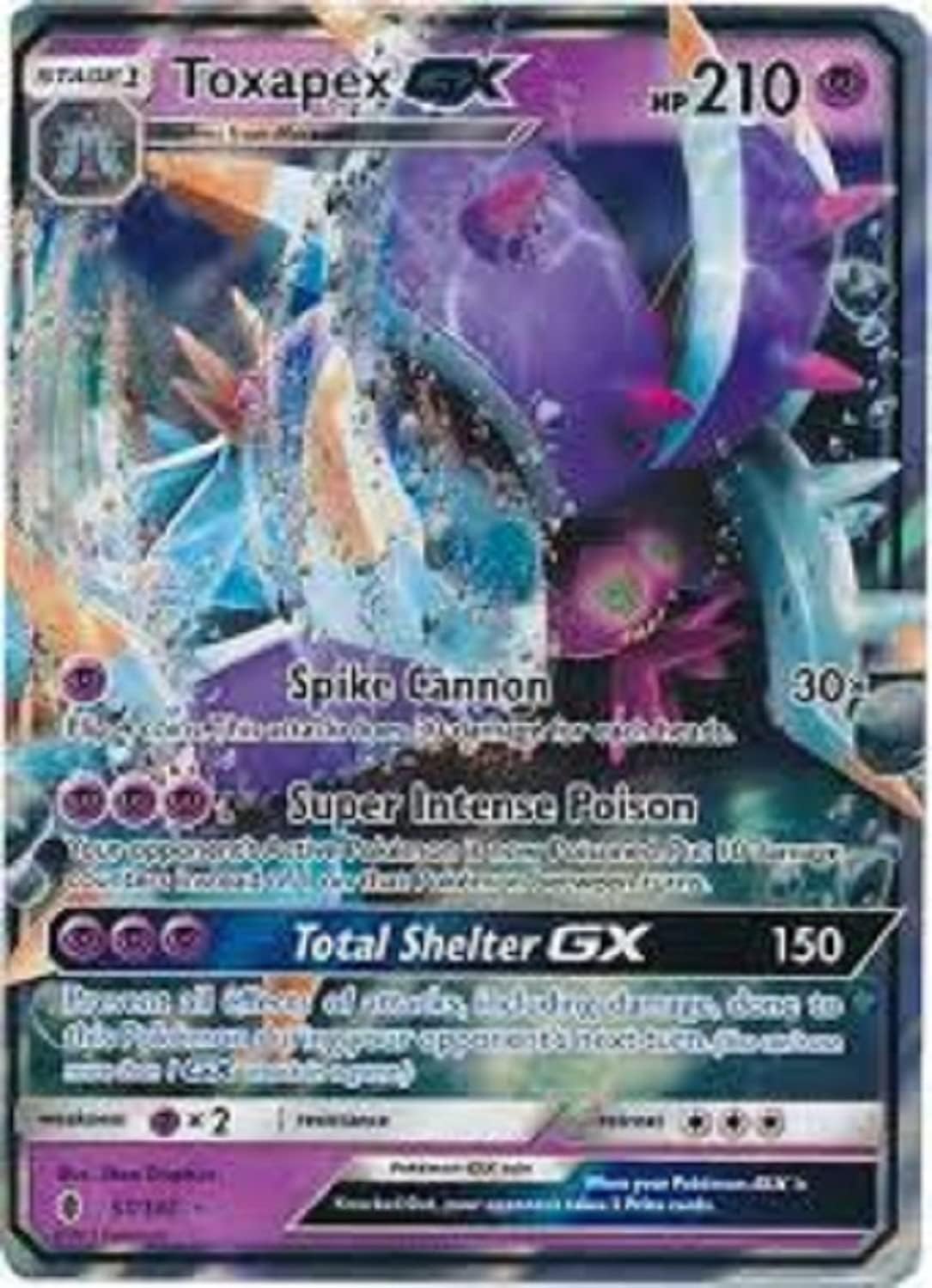 Amazon.com: Toxapex GX - 57/145 - Ultra Rare : Toys & Games