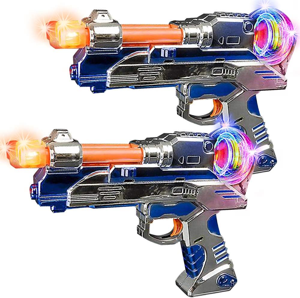 Amazon.com: ArtCreativity Super Spinning Space Blaster Toy Gun Set with ...