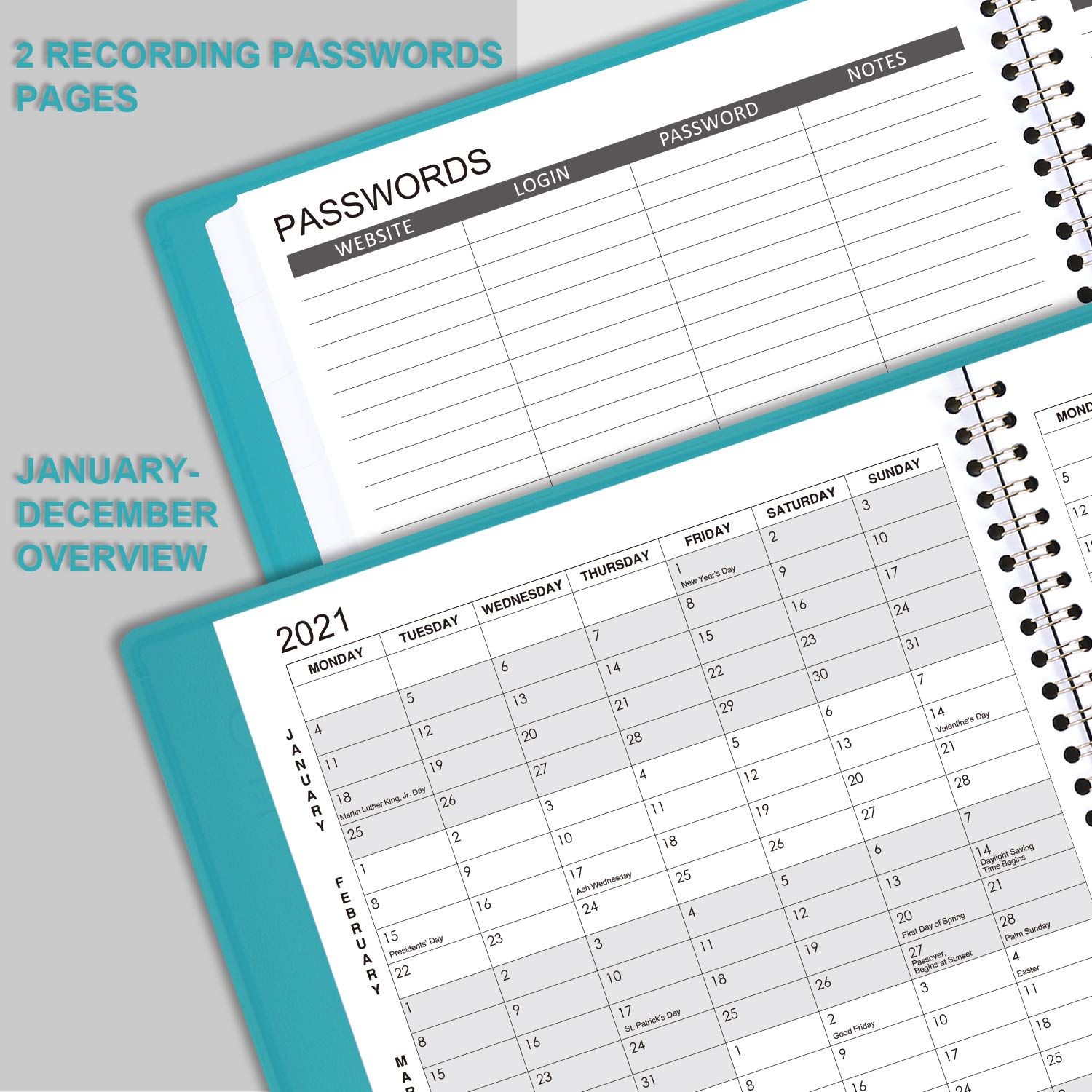 2021-2022 Monthly Planner/Calendar - Monthly Planner 2021-2022 with ...