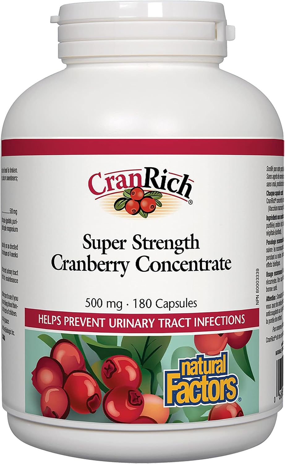Amazon.com: CranRich by Natural Factors, Super Strength Cranberry ...
