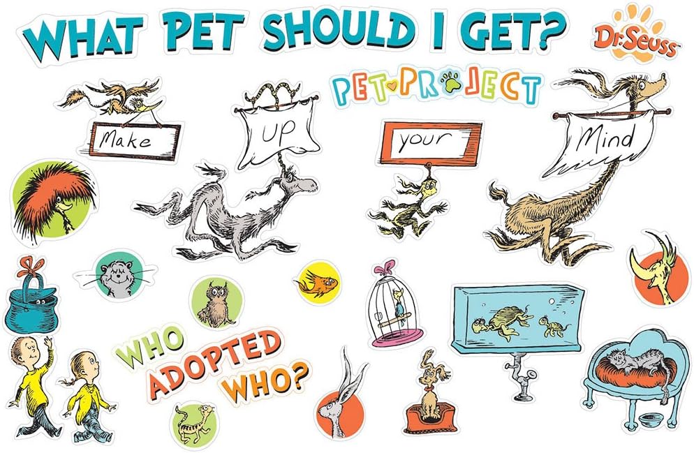 Amazon.com: Eureka Dr. Seuss 'What Pet Should I Get?' Bulletin Board ...