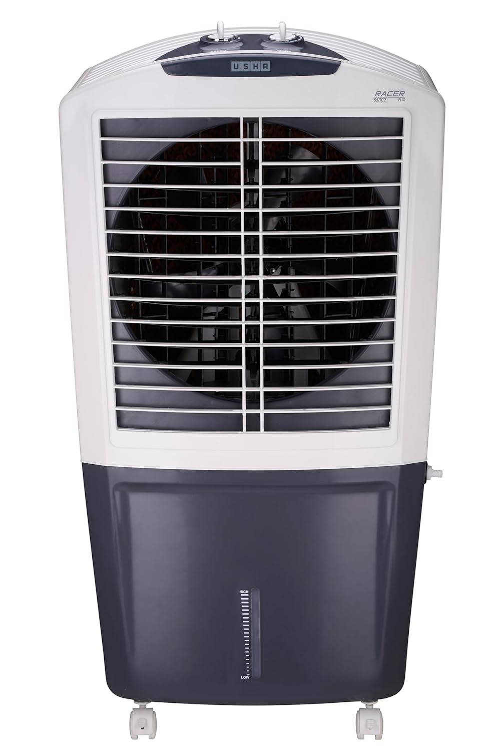 Usha Racer Plus desert cooler 95L|Powerful air throw|Ice Chamber for ...
