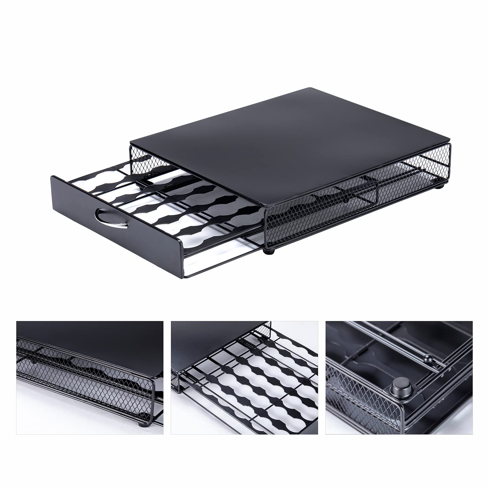 ZCDCP Coffee Pod Holder Drawer Storage, Compatible with K-Cups, With ...