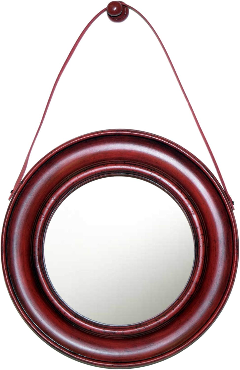 Amazon.com: Hickory Manor House Captains Mirror W/Strap/Old Red : Home ...
