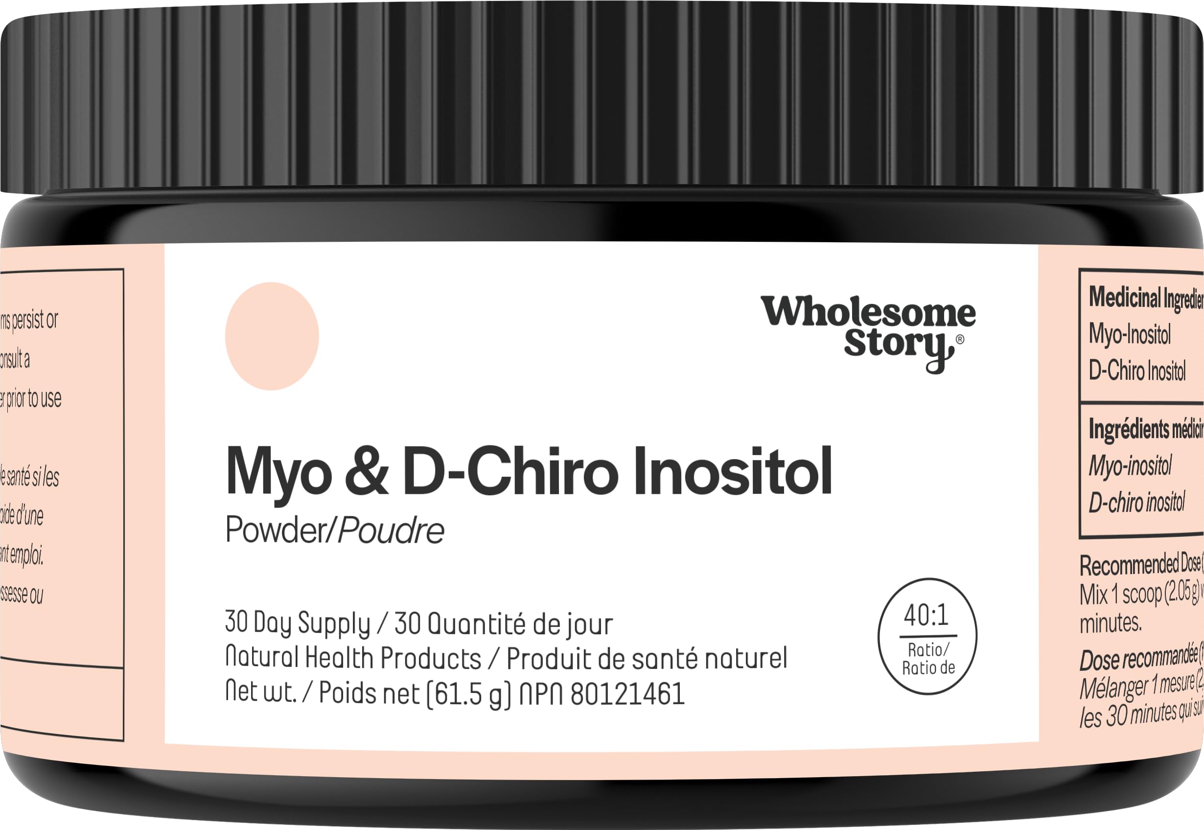 Myo-Inositol & D-Chiro Inositol Powder | 30-Day Supply | 40:1 Ratio ...