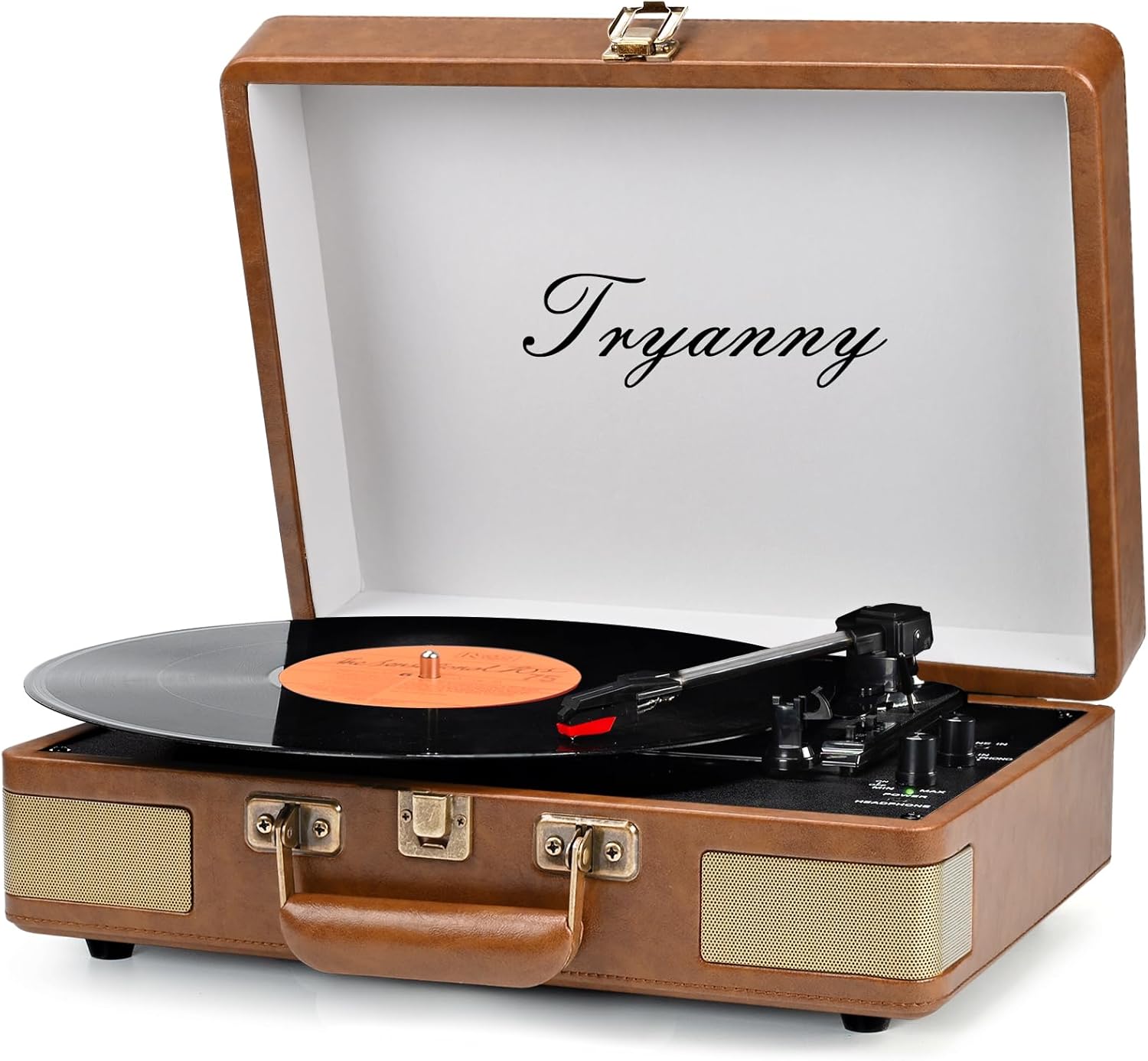 Tyranny Record Player 3 Speed Bluetooth Portable Suitcase Vinyl Player ...