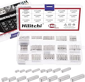 Hilitchi 140pcs 16 Sizes 304 Stainless Steel Round Ended Feather Key ...