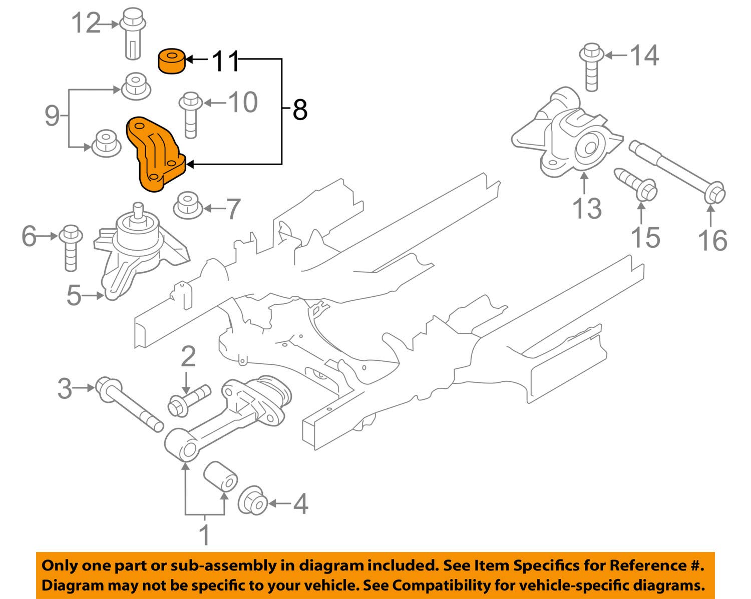 Genuine Hyundai 21820-2S000 Engine Mounting Bracket : Amazon.in: Car ...