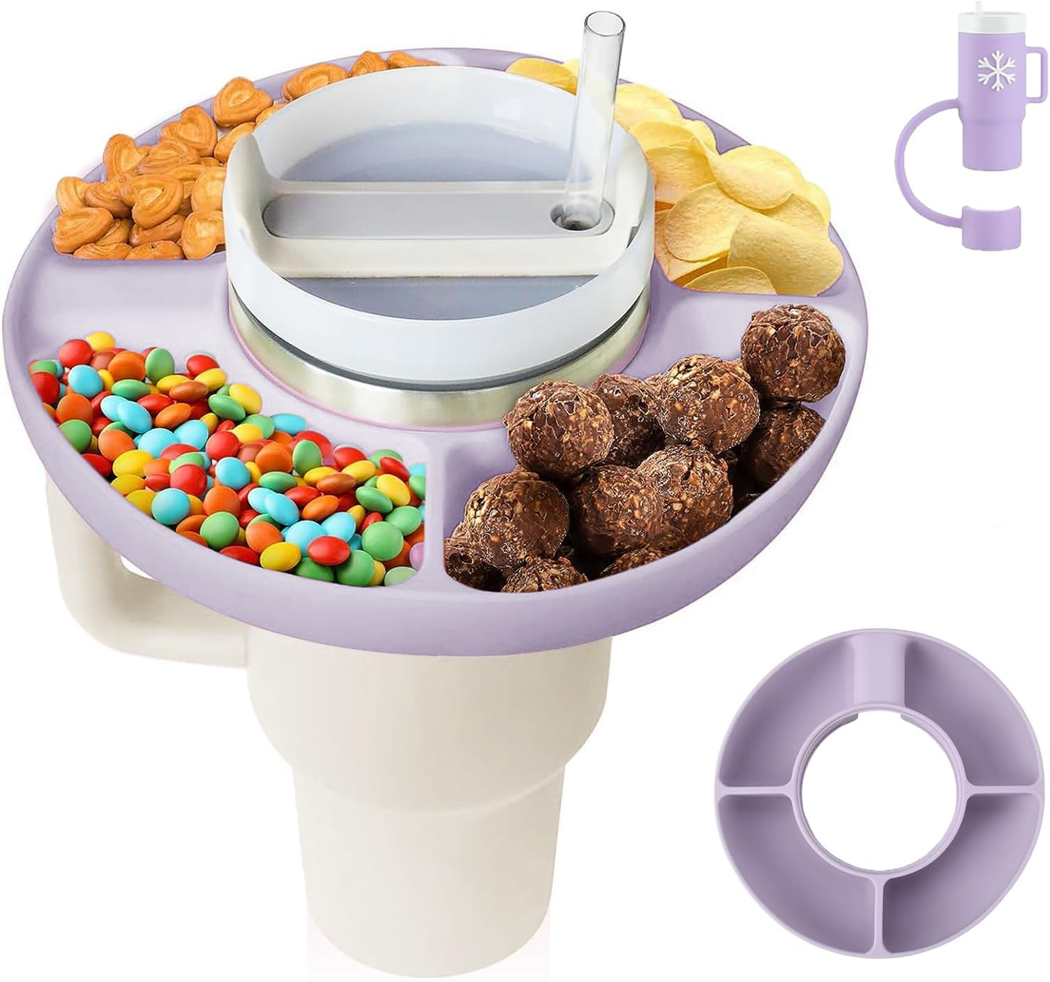 Amazon.com: Ldntly Snack Bowl for Stanley 30 oz Tumbler with Handle ...