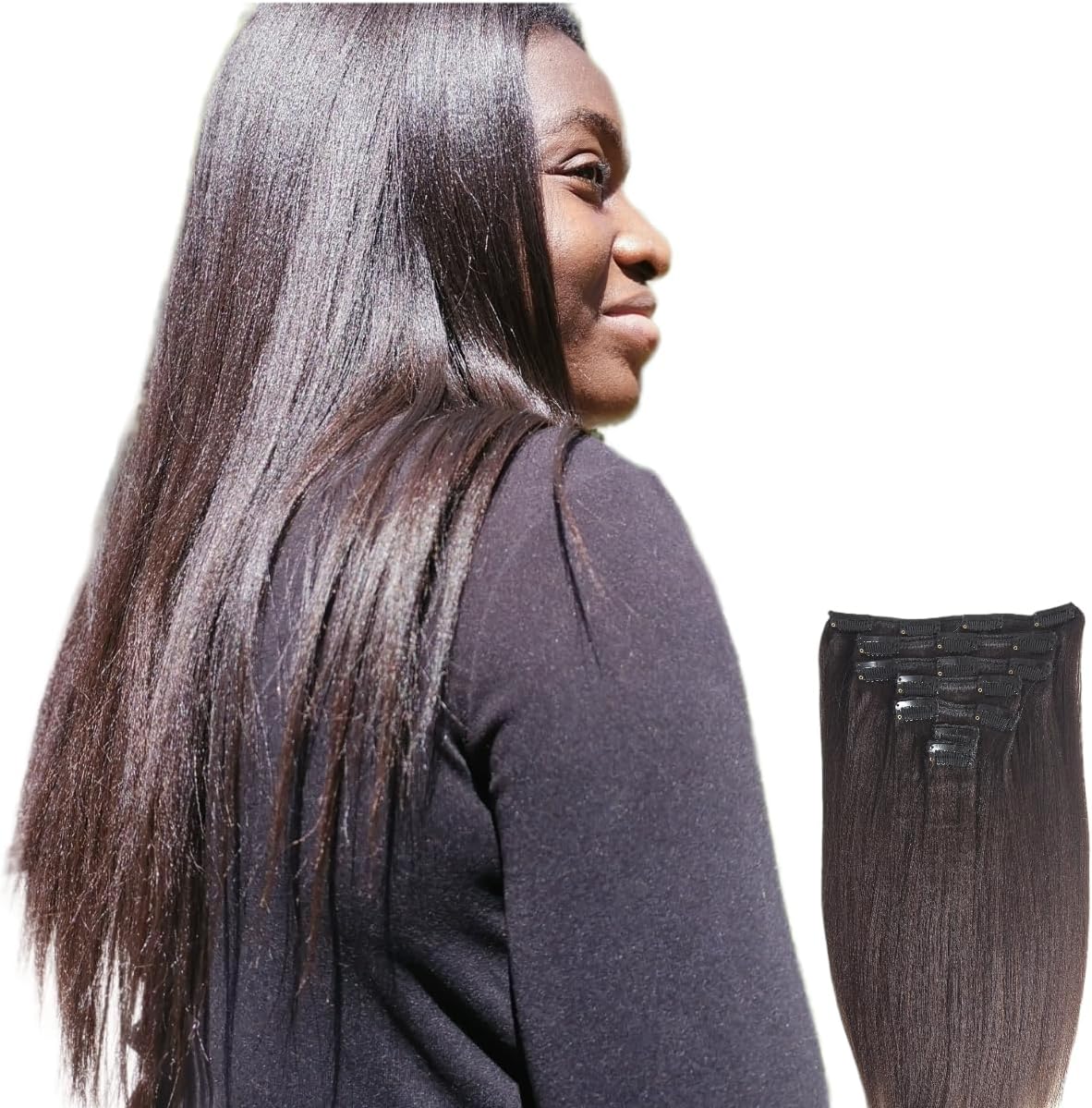 Amazon.com : Last 5 Years 10 Inches Short Light Yaki Straight Relaxed ...