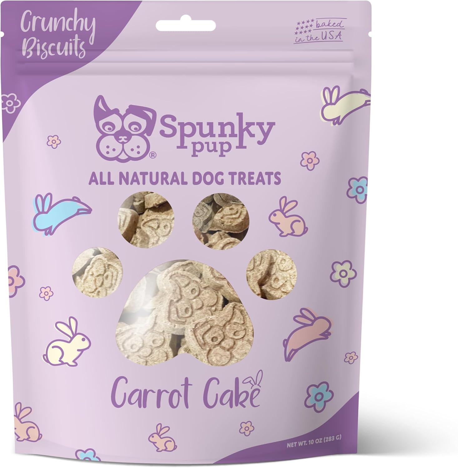 Amazon.com : Spunky pup Carrot Cake, Crunchy Biscuit Treats, 10 oz : Pet Supplies