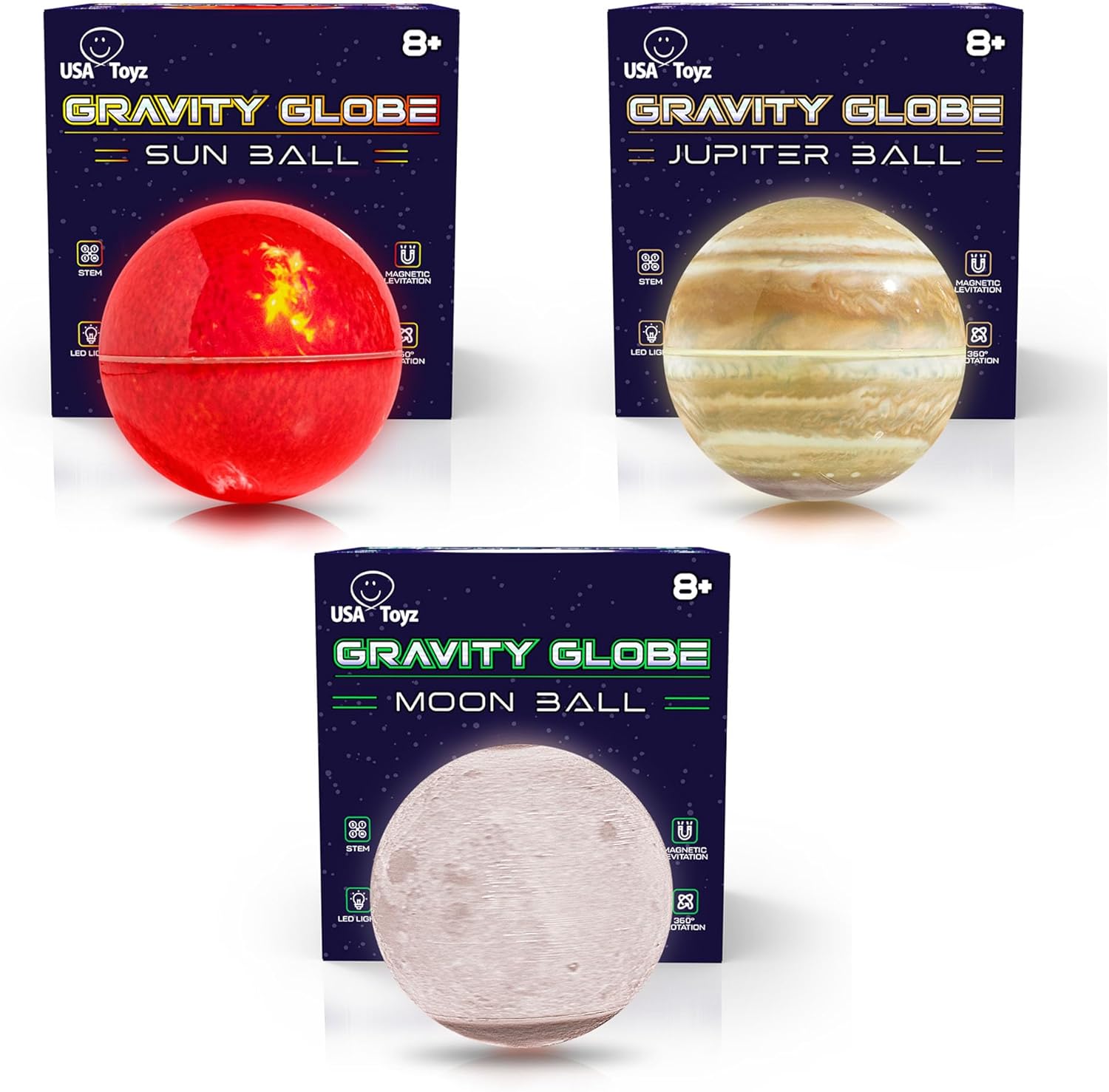Amazon.com: USA Toyz Gravity Globe Planet Accessory Bundle - Jupiter ...