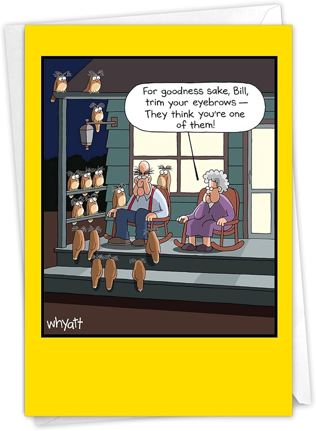 Amazon.com : NobleWorks - 1 Cartoon Birthday Greeting Card Funny ...